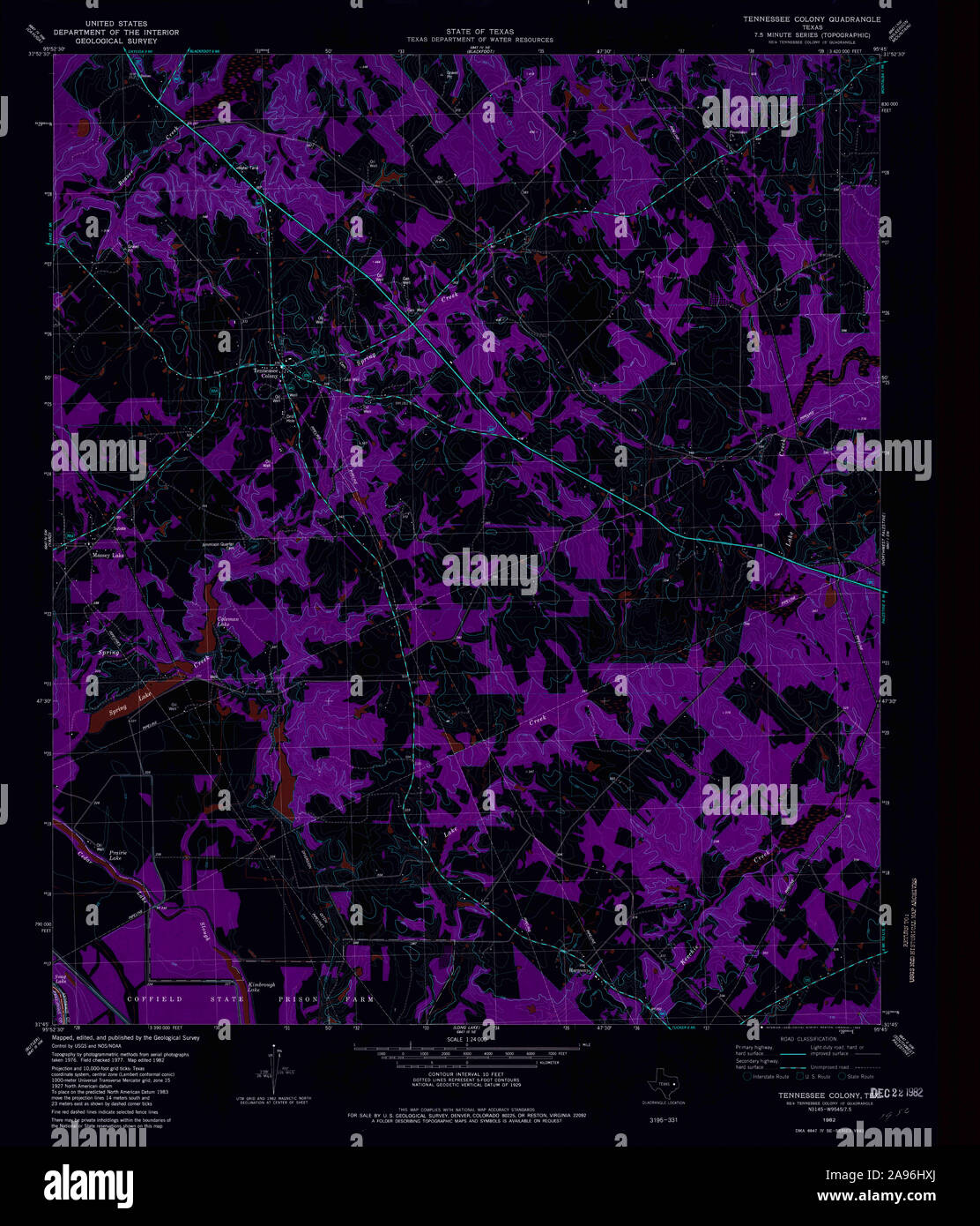 Map of the colony texas hi-res stock photography and images - Alamy