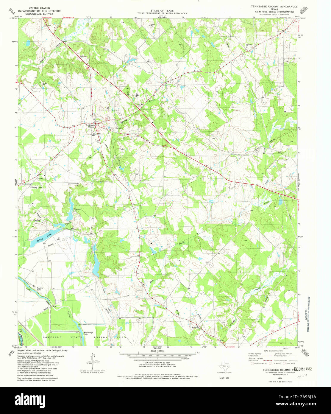 The colony texas map hi-res stock photography and images - Alamy