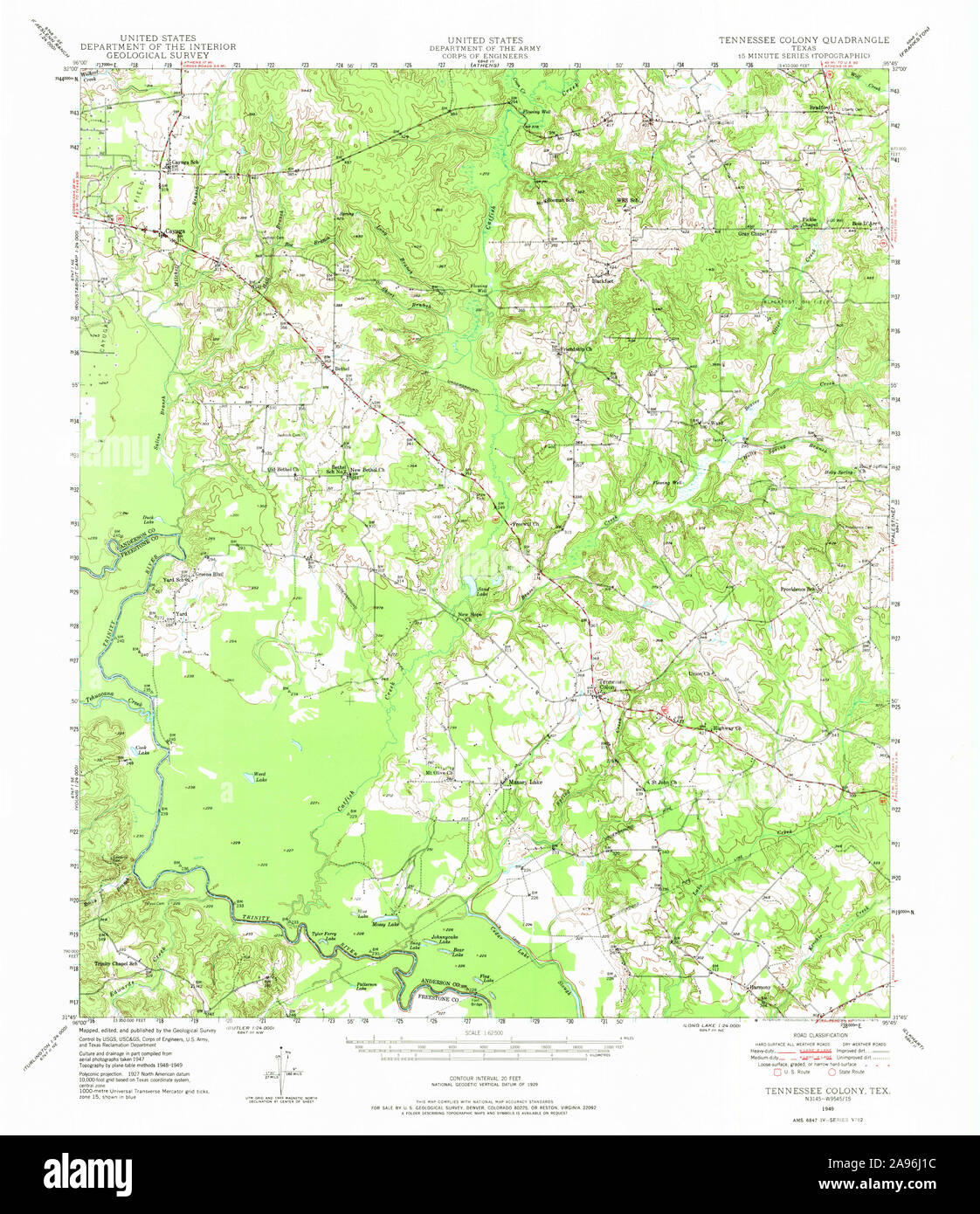 Map of the colony texas hi-res stock photography and images - Alamy