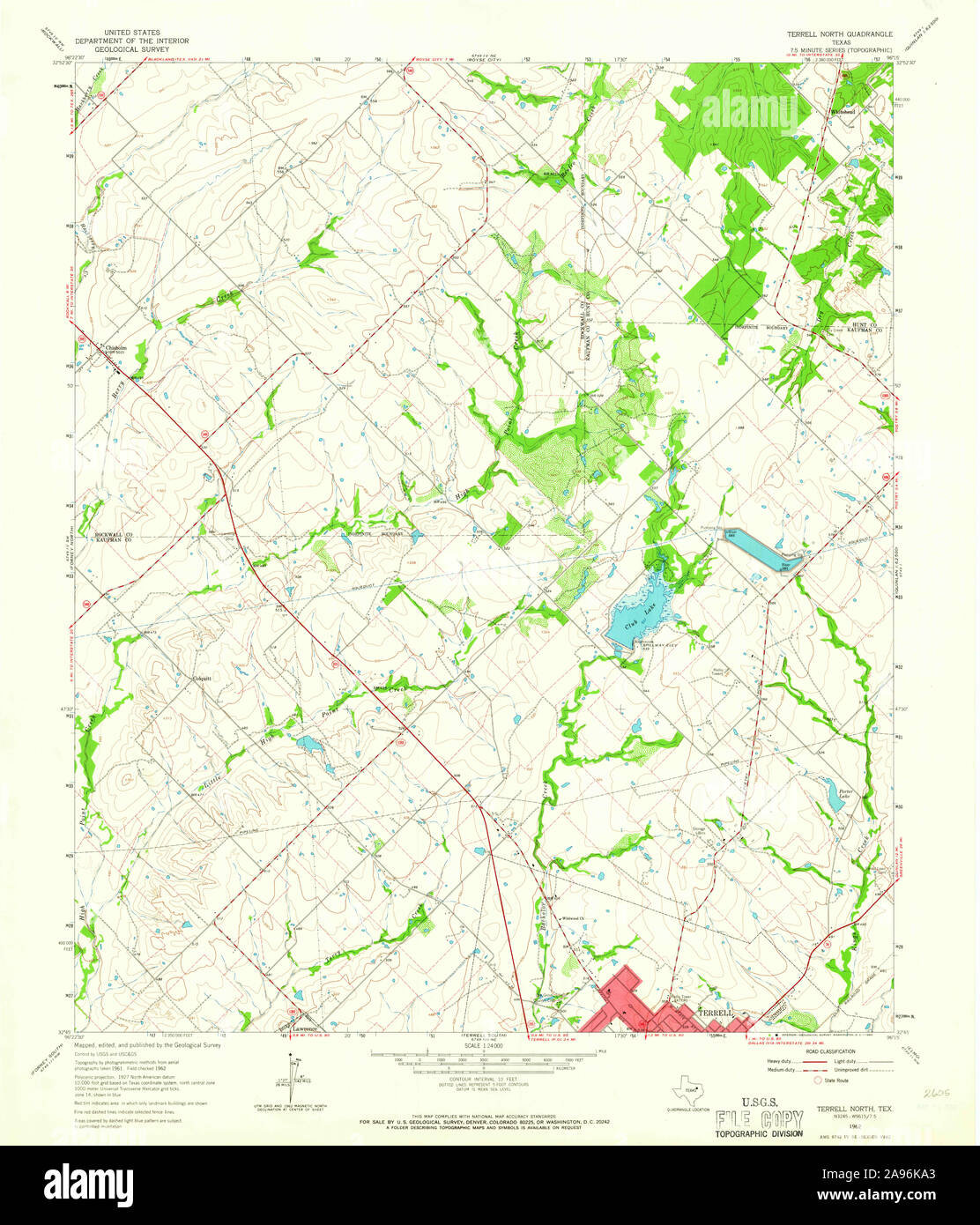 Map of terrell texas hi-res stock photography and images - Alamy