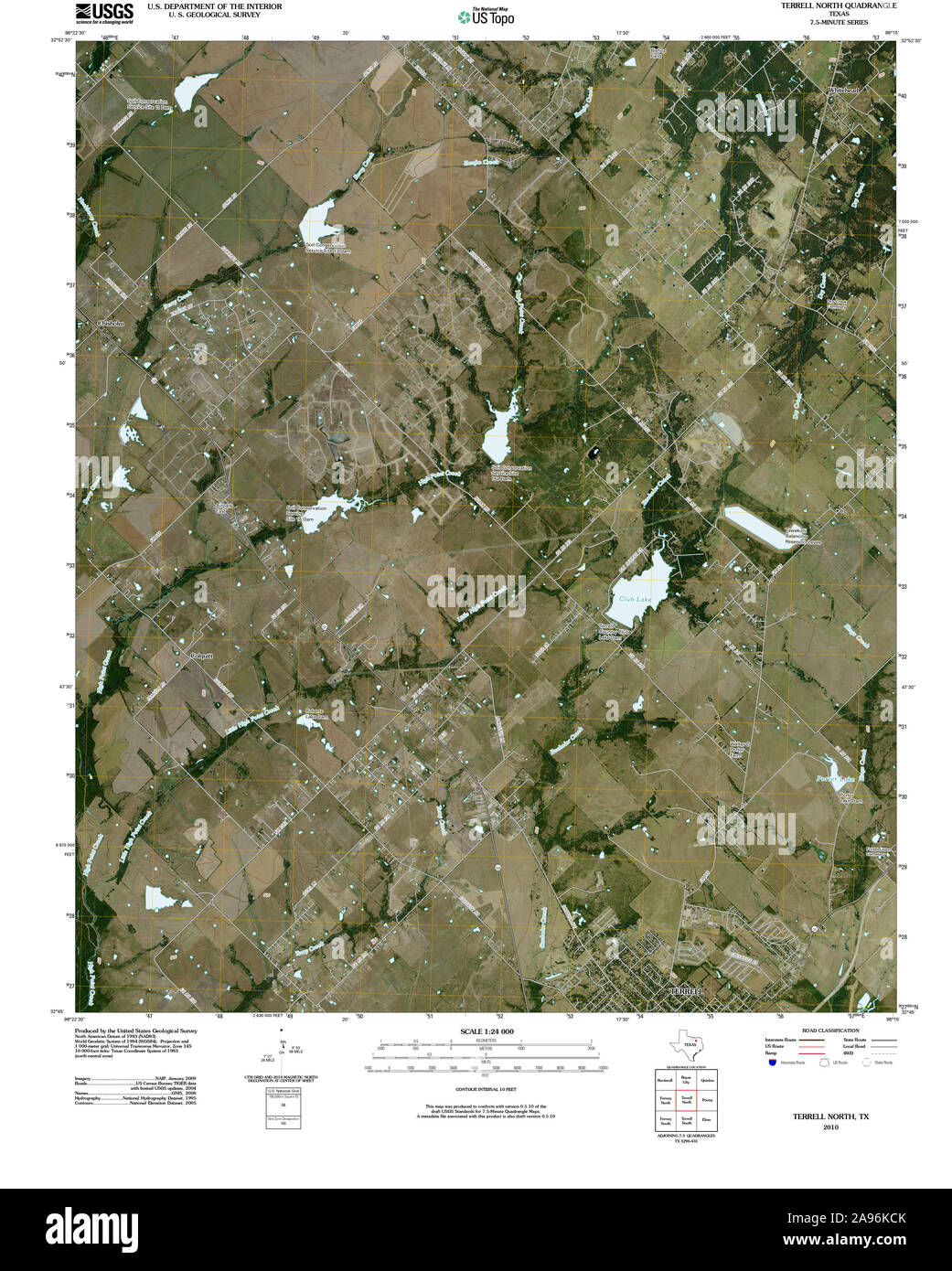 Terrell texas map hi-res stock photography and images - Alamy