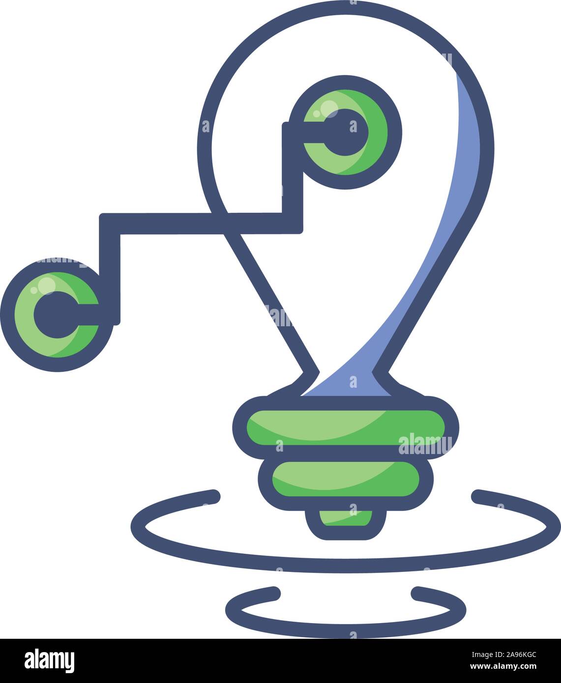 light bulb icon design, Digital technology communication social media ...