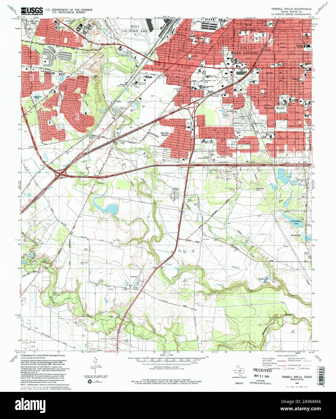 Map of terrell texas hi-res stock photography and images - Alamy