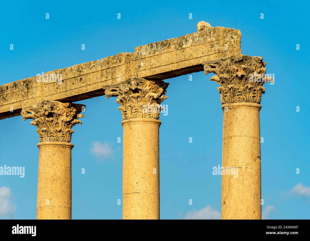Corinthian columns of cardo maximus street hi-res stock photography and ...