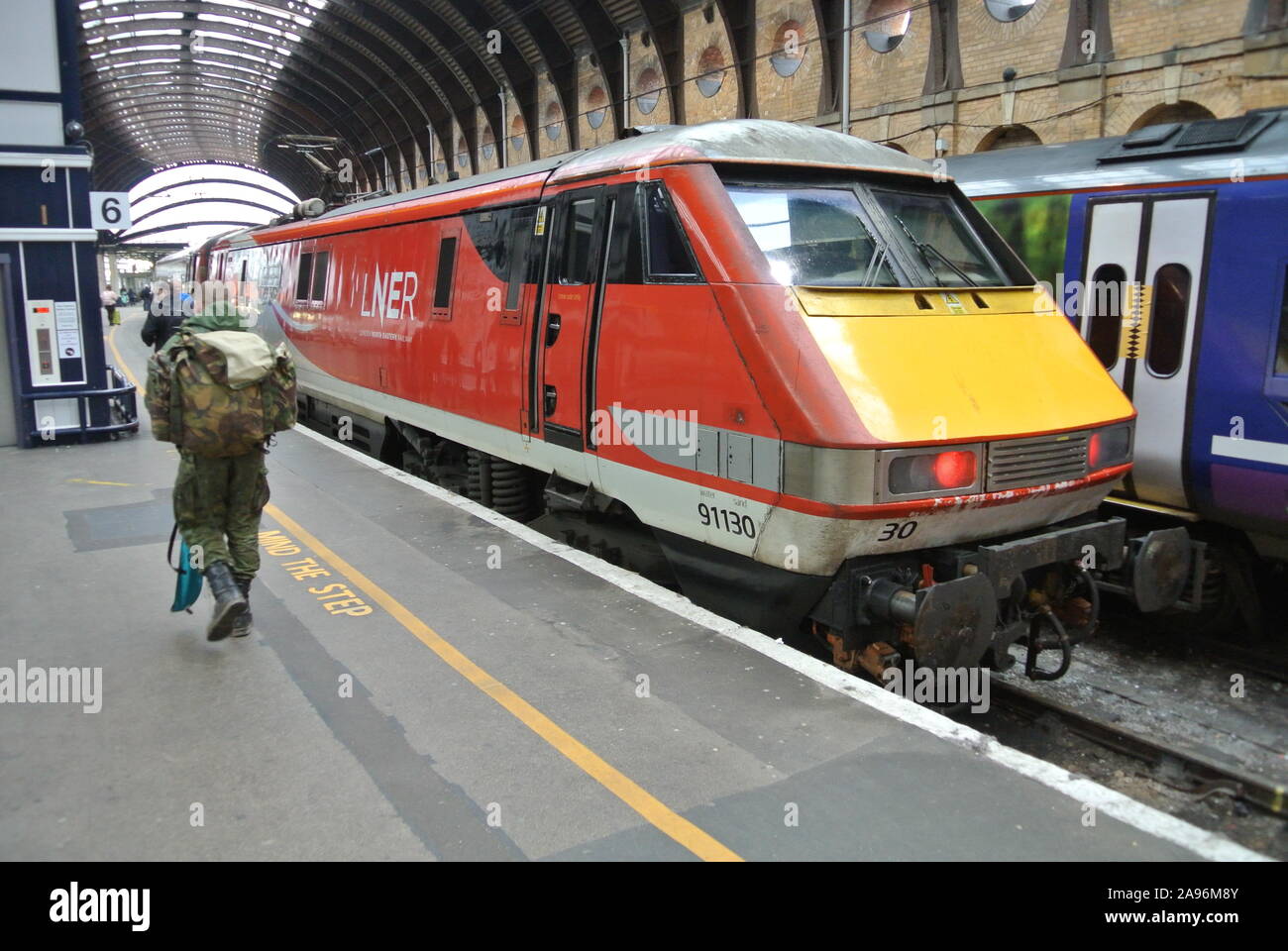 Class 91 LNER 91130 " Lord Mayer of Newcastle " electric locomotive at ...