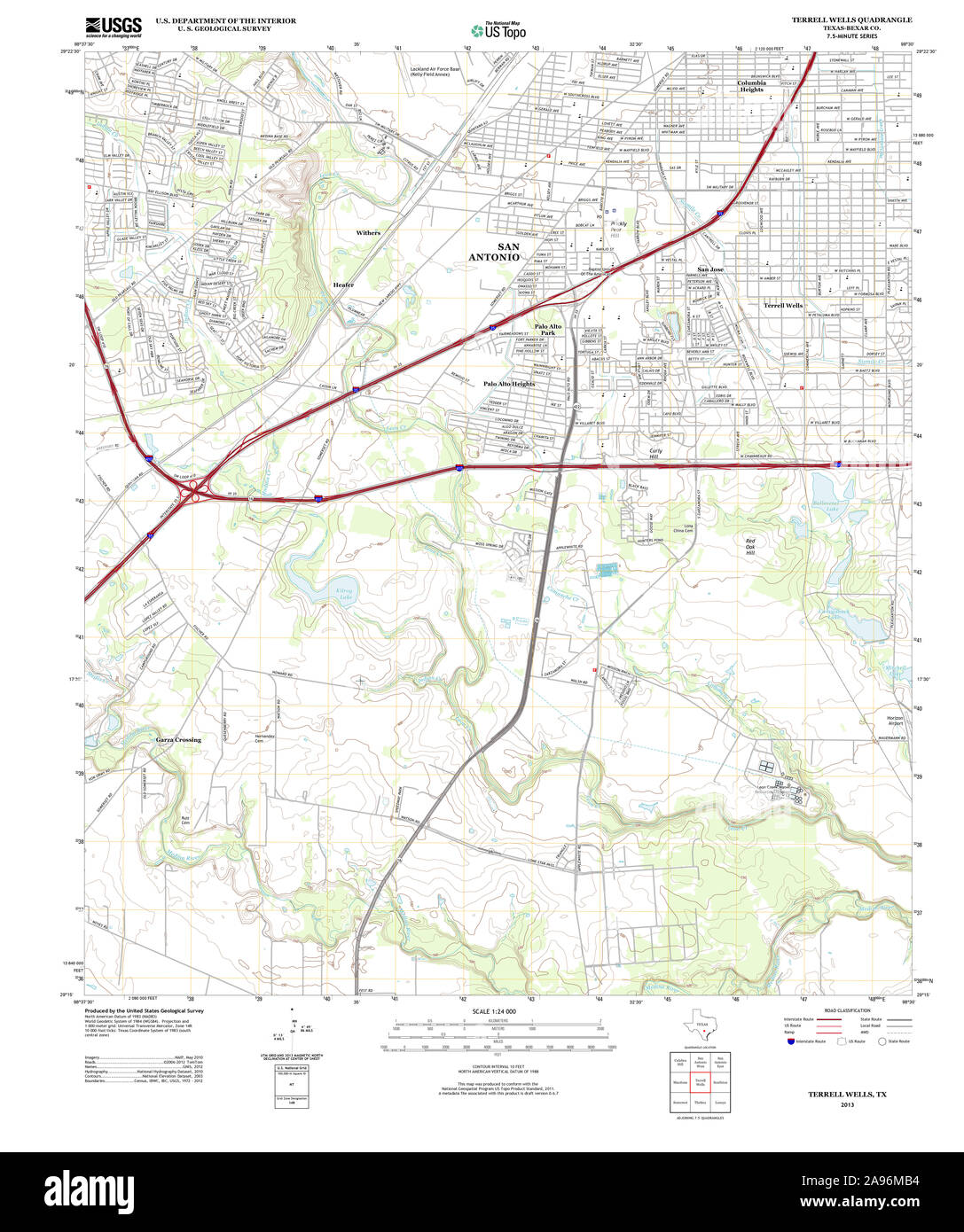 Map of terrell texas hi-res stock photography and images - Alamy