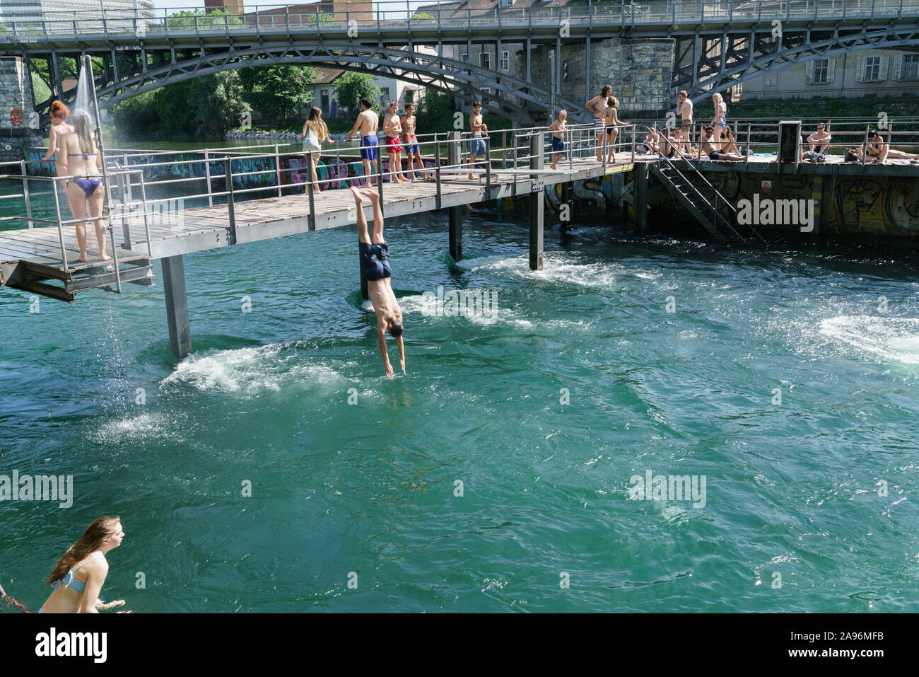 Zurich swim hi-res stock photography and images - Alamy