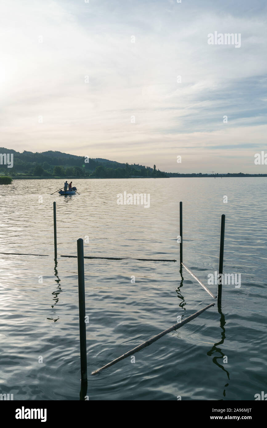 Lake view in Switzerland Stock Photo - Alamy