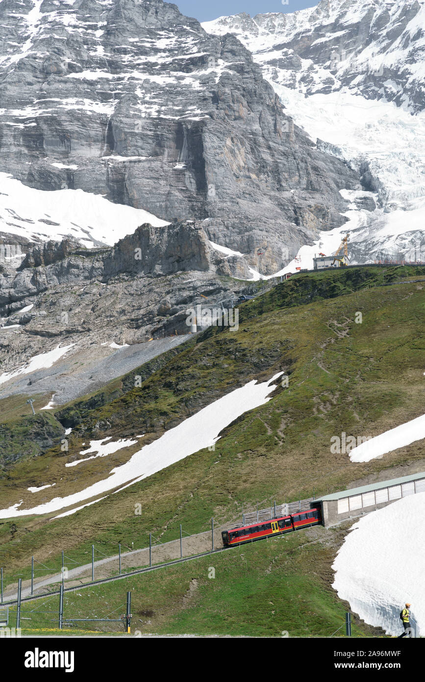 Train in the Alps Stock Photo - Alamy