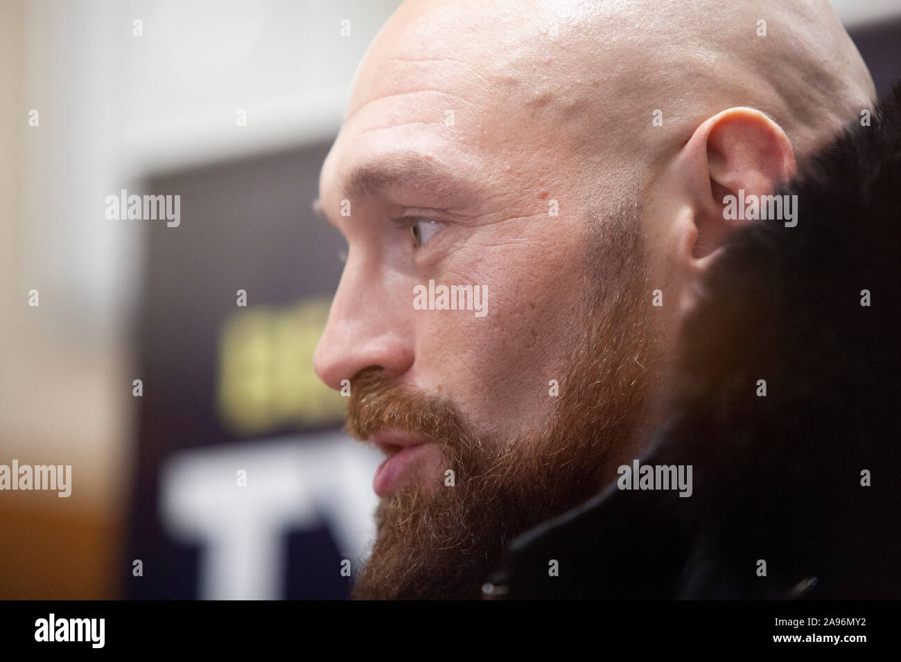 Boxer Tyson Fury delighted hundreds of fans by posing for photos and ...