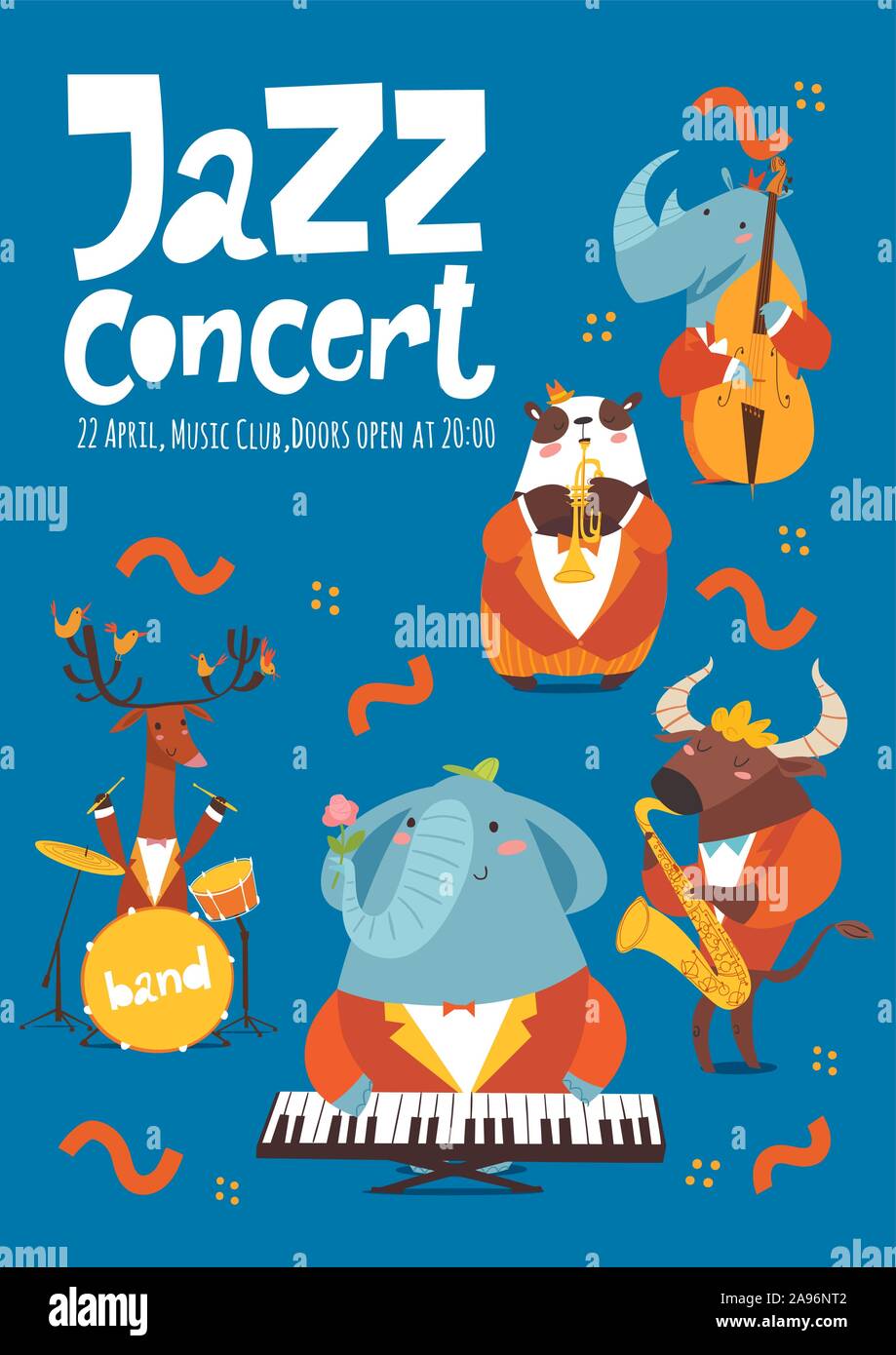 Animals playing musical instruments Stock Vector Images - Alamy