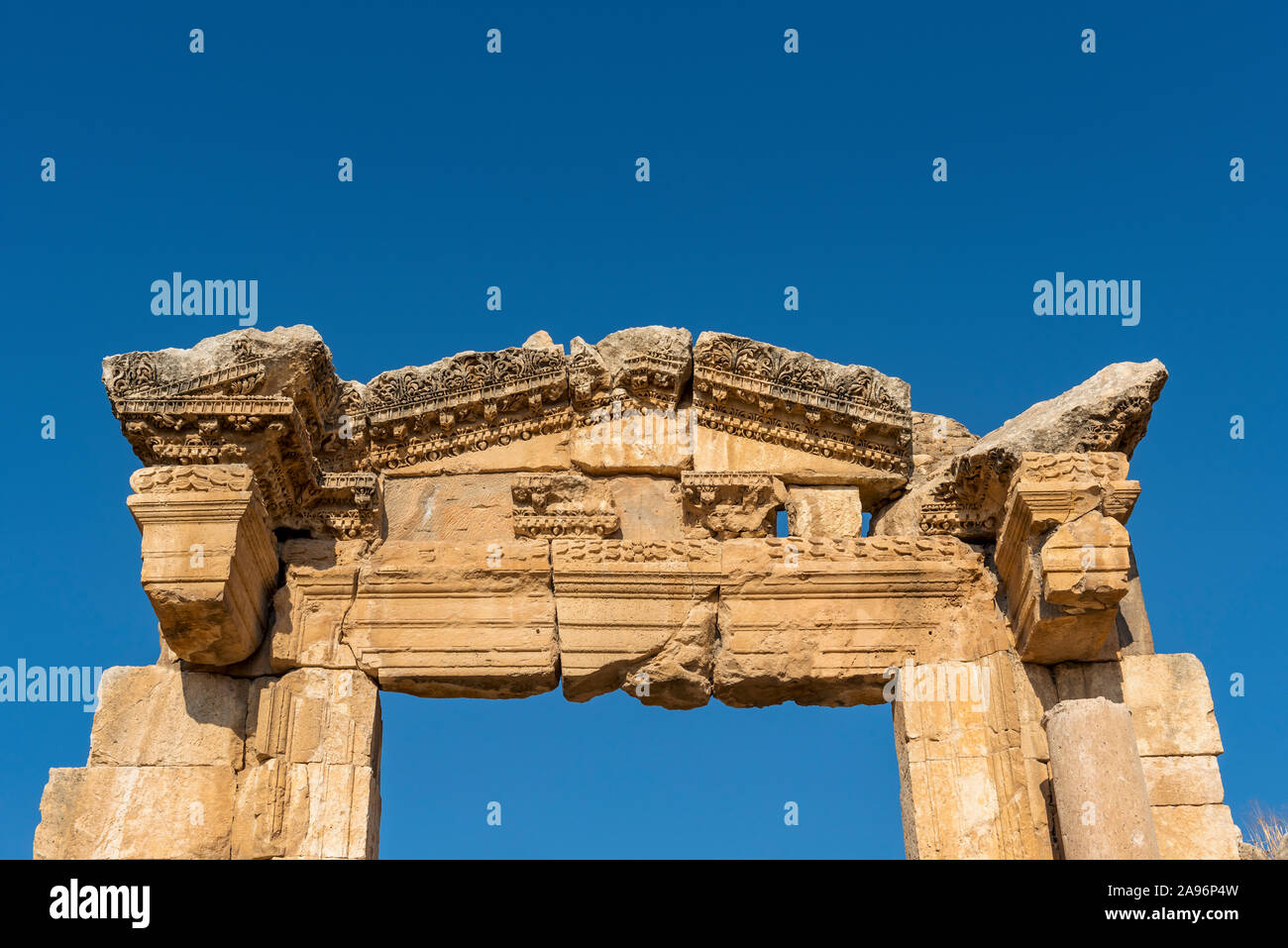 Cathedral Entrance, Jerash, Jordan Stock Photo - Alamy