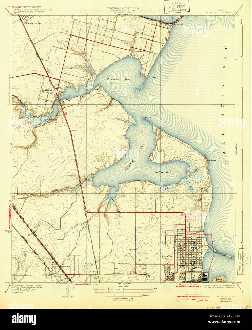 Map of texarkana hi-res stock photography and images - Alamy