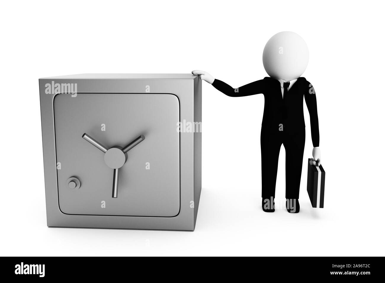 3d people man positive symbol Black and White Stock Photos & Images - Alamy
