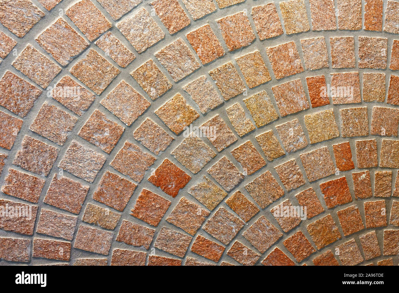 Stone cube tiles for geometric pavement decoration Stock Photo - Alamy