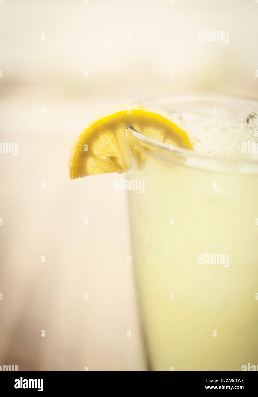 A Tall Glass of Lemonade Stock Photo - Alamy