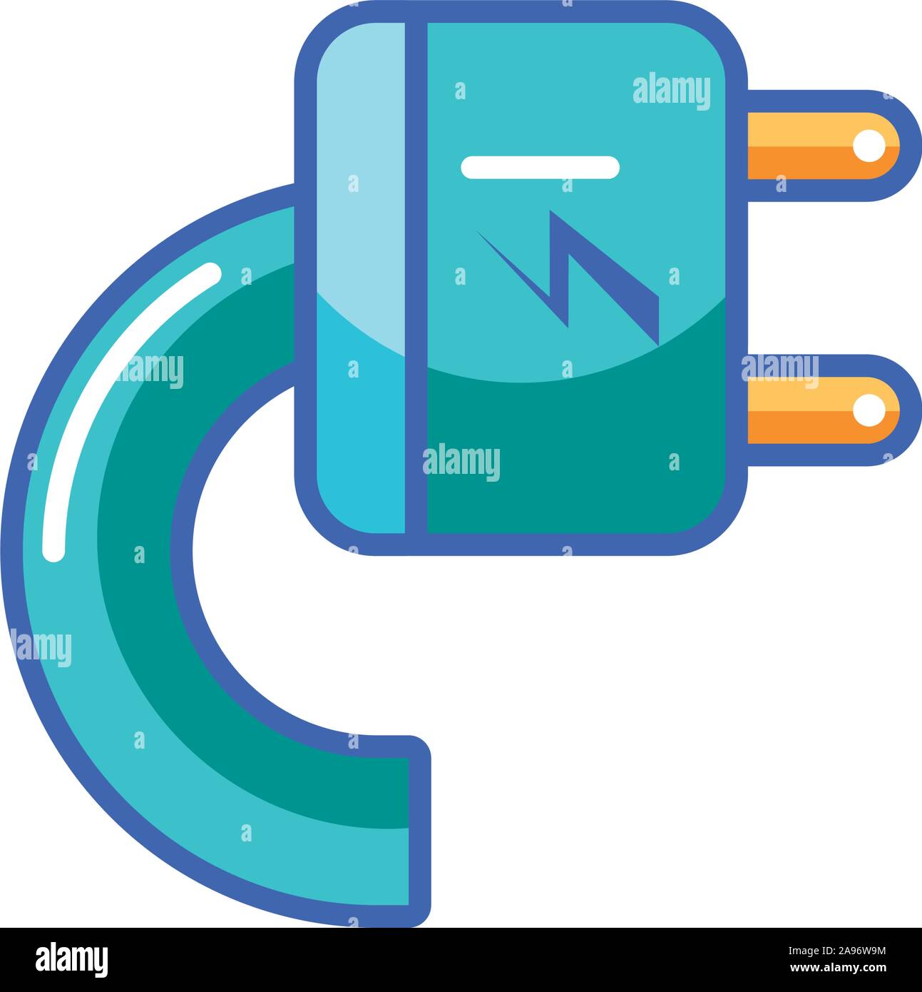 Plug icon design, Energy renewable power supply and sustainable theme ...