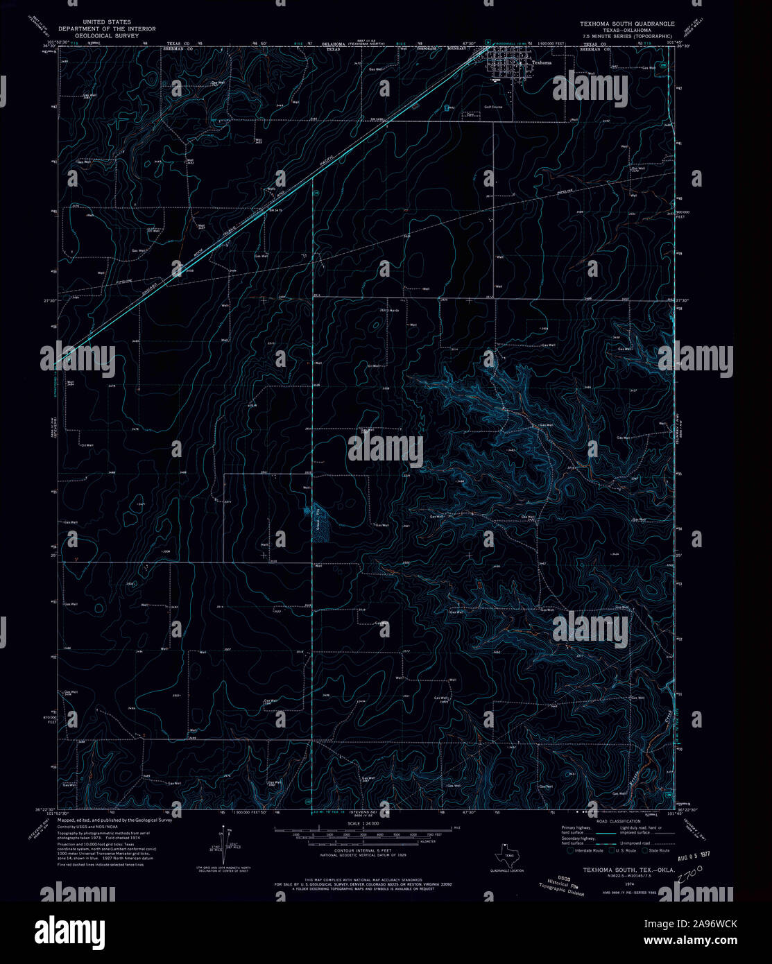 Texhoma map hi-res stock photography and images - Alamy