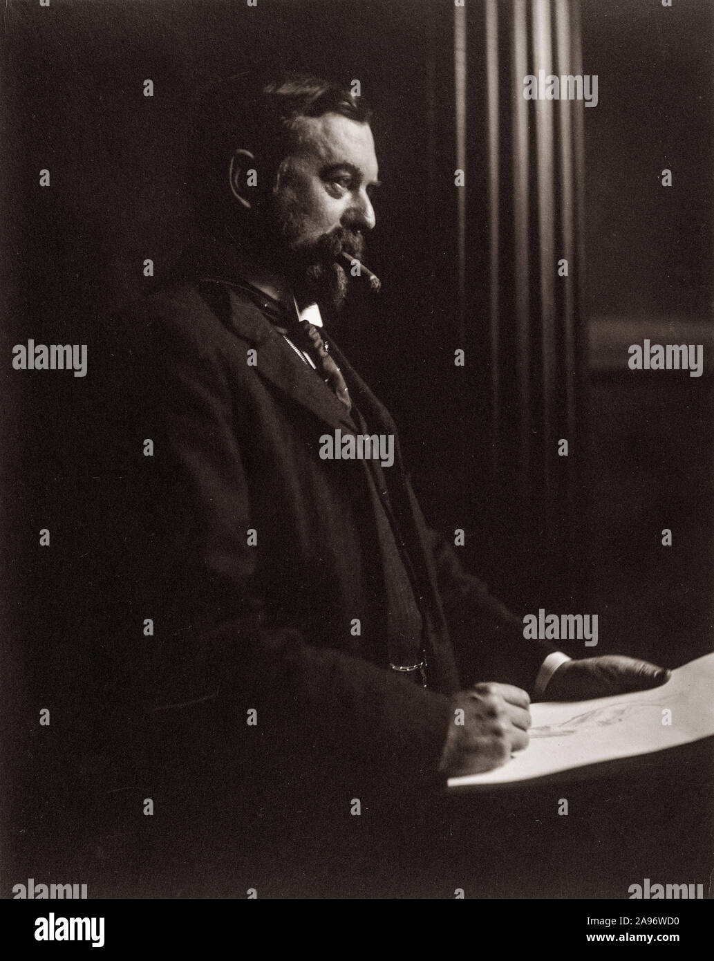 John Singer Sargent drawing or sketching, portrait photograph by Sarah ...