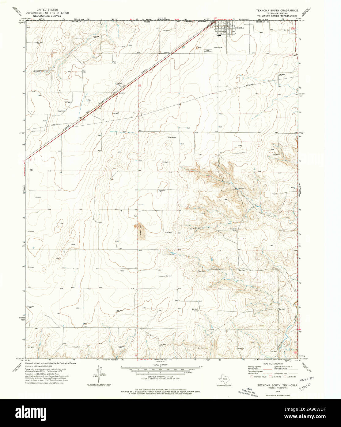 Texhoma map hi-res stock photography and images - Alamy