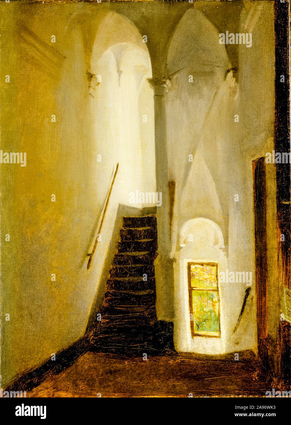 John Singer Sargent, Staircase, painting, circa 1878 Stock Photo - Alamy