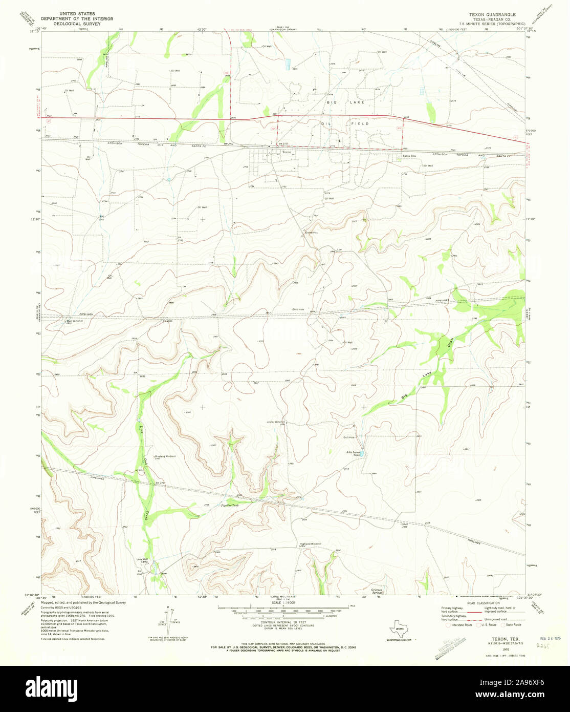 Map of texon texas hi-res stock photography and images - Alamy