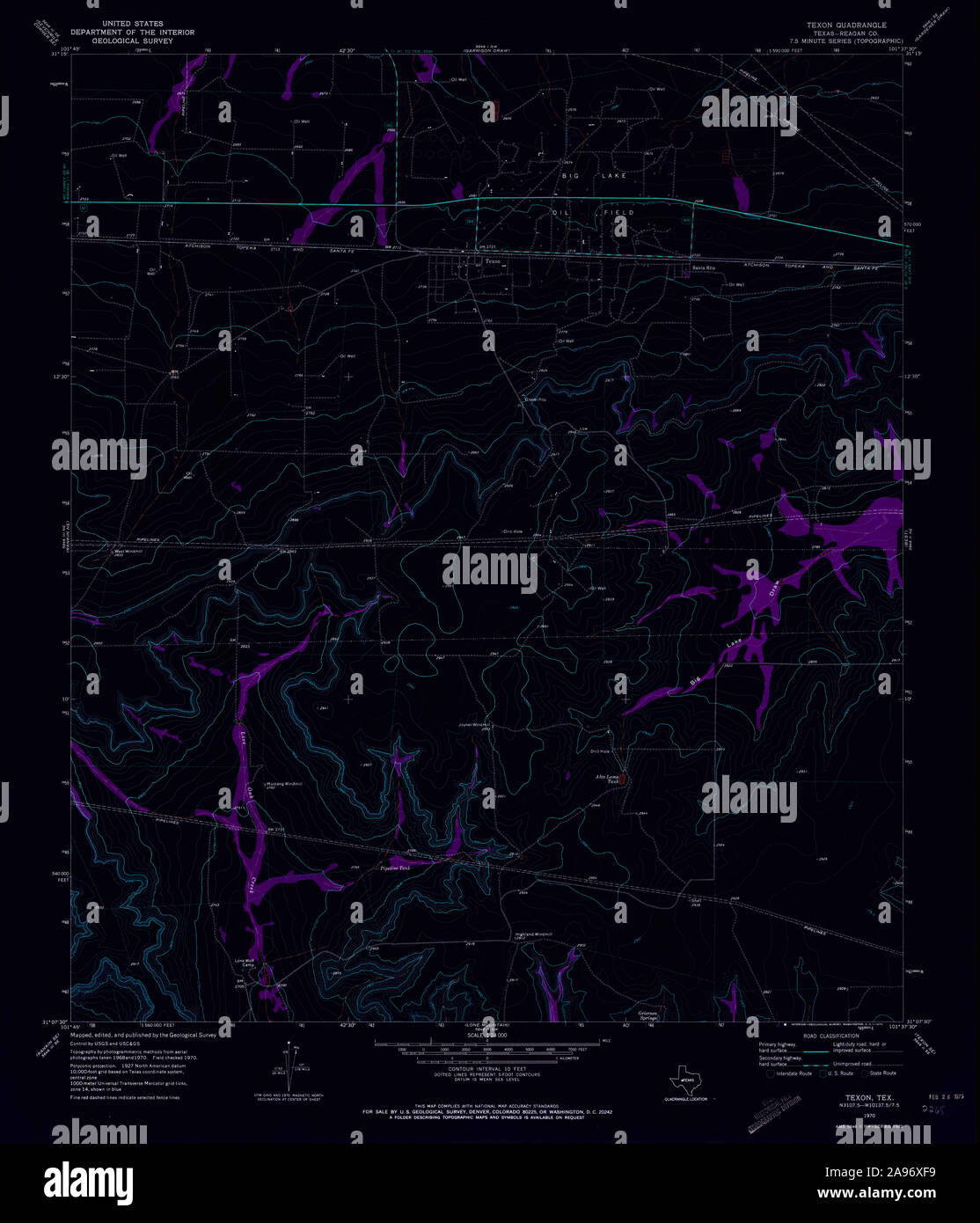 Map of texon texas hi-res stock photography and images - Alamy