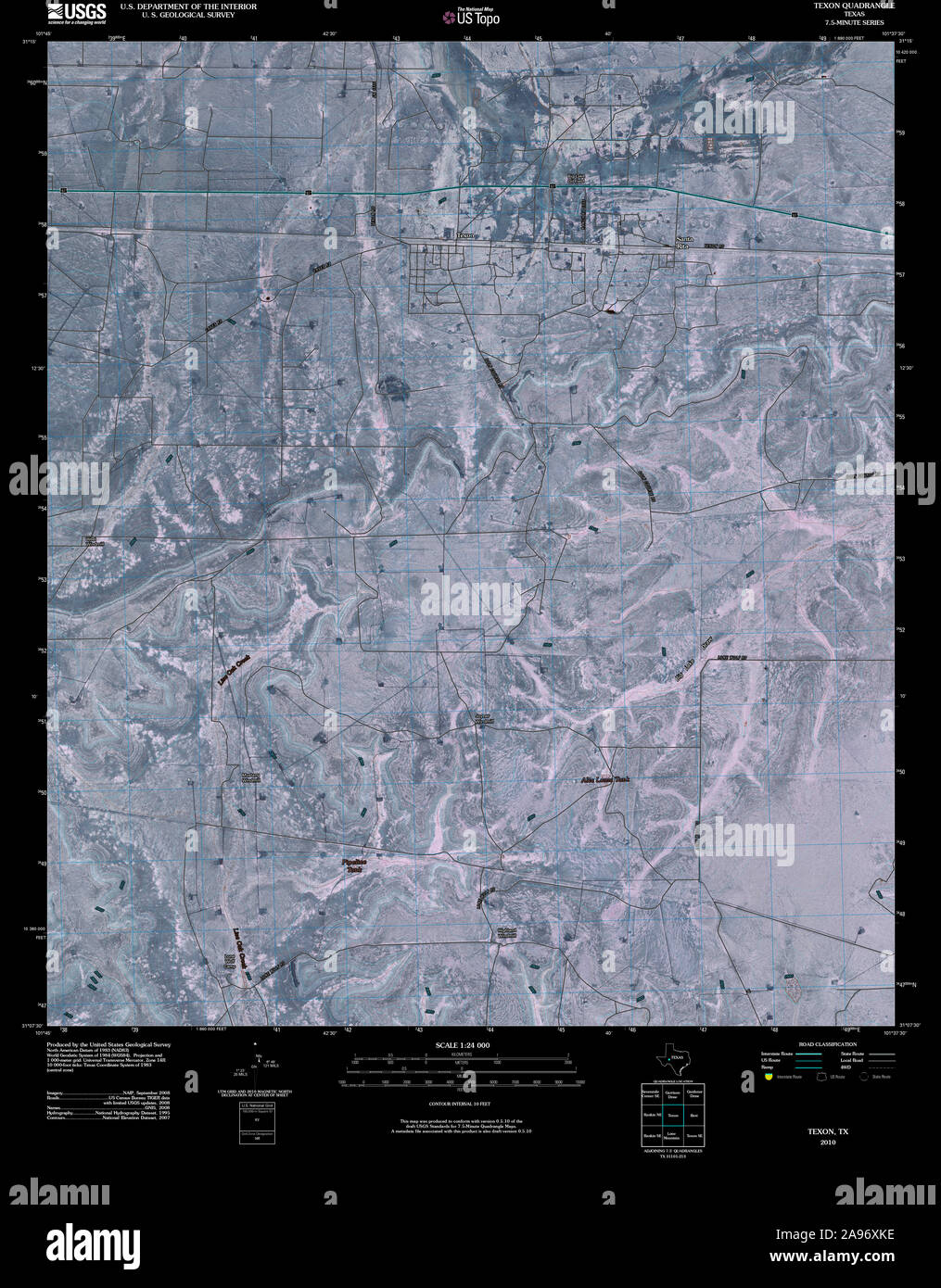 Texon texas map hi-res stock photography and images - Alamy