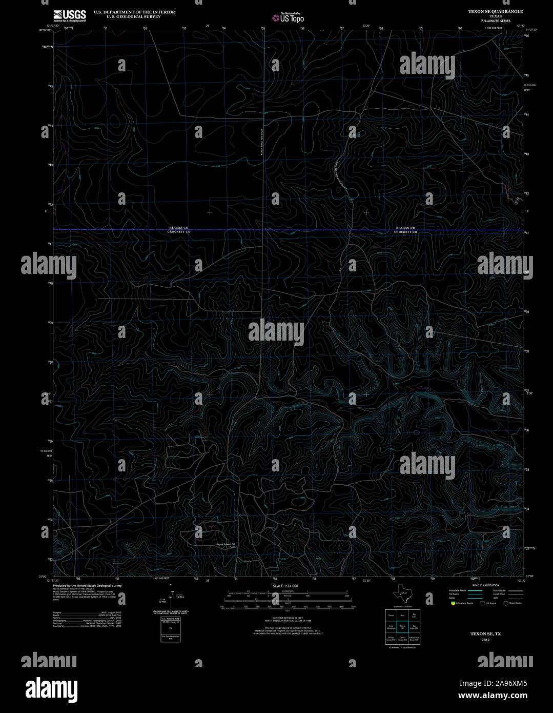 Map of texon texas hi-res stock photography and images - Alamy