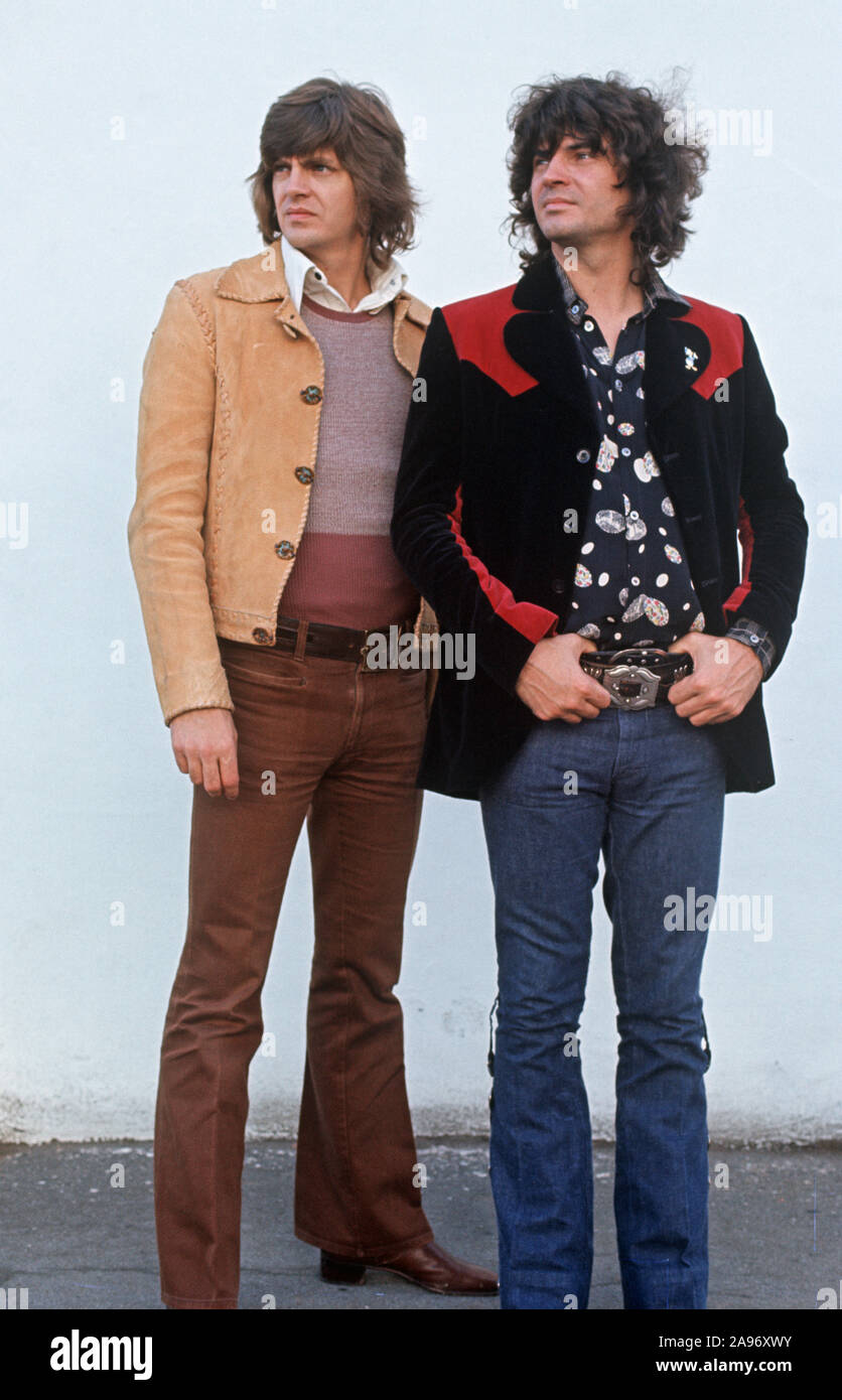 Portraits of the two Everly Brothers mid 70s American country ...