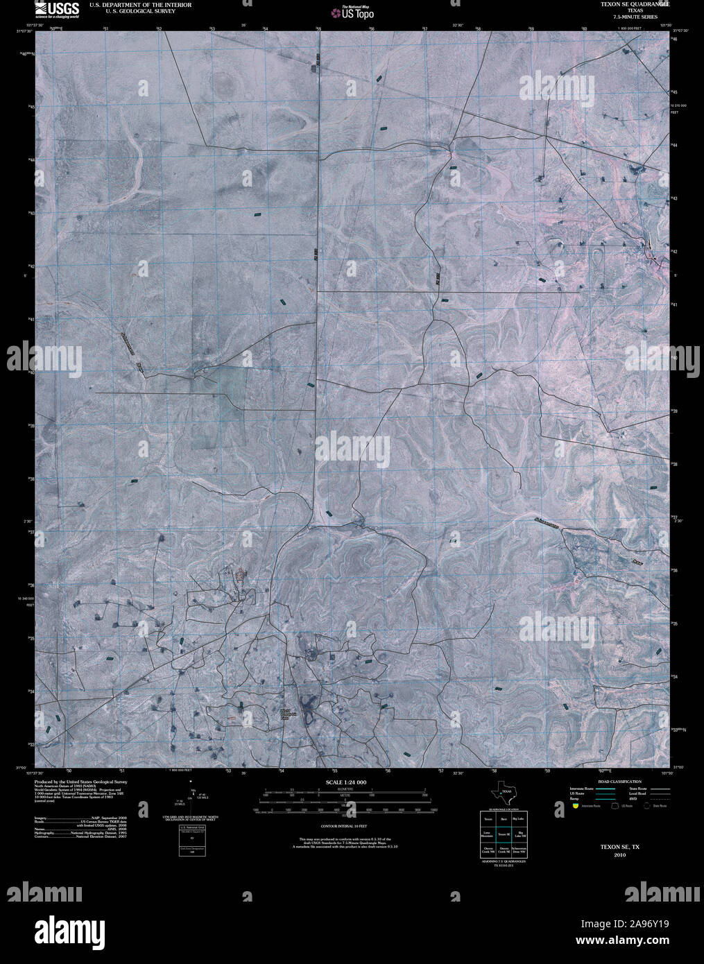 Texon texas map hi-res stock photography and images - Alamy