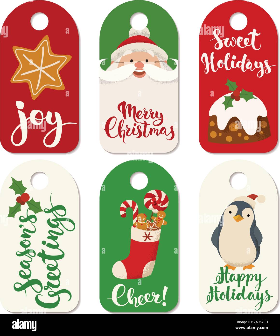 Merry christmas symbols lettering Cut Out Stock Images & Pictures - Alamy