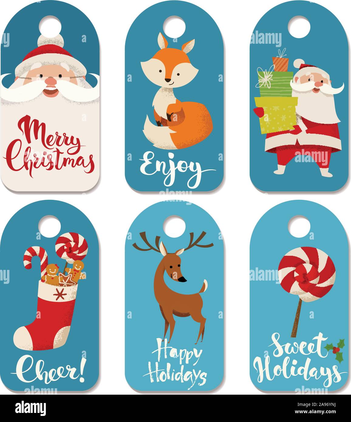 Merry christmas symbols lettering Cut Out Stock Images & Pictures - Alamy