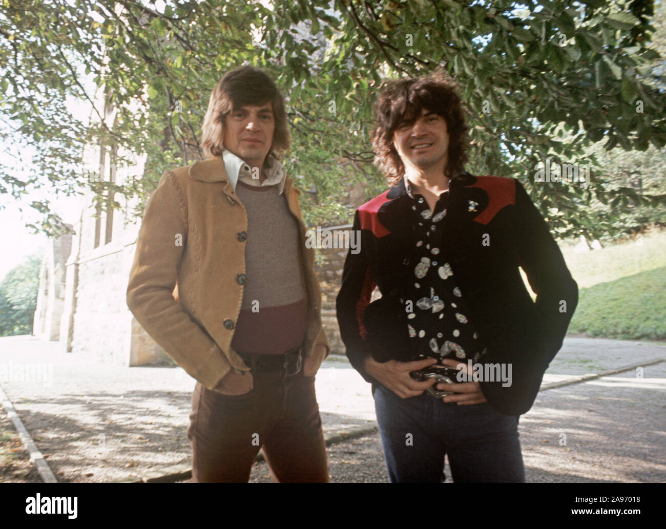 Portraits of the two Everly Brothers mid 70s American country ...