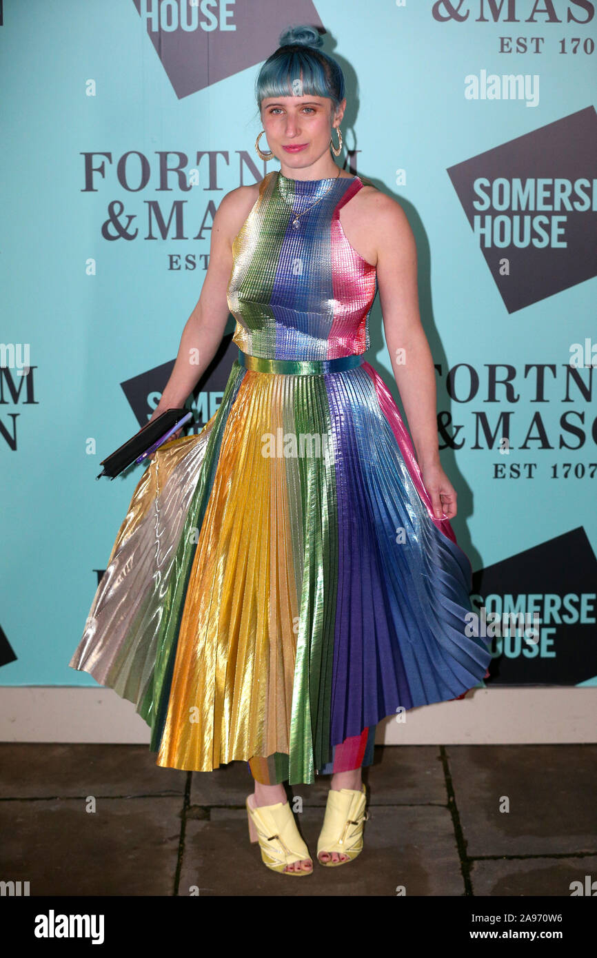 Kitty Joseph arriving at the launch of Skate at Somerset House with ...