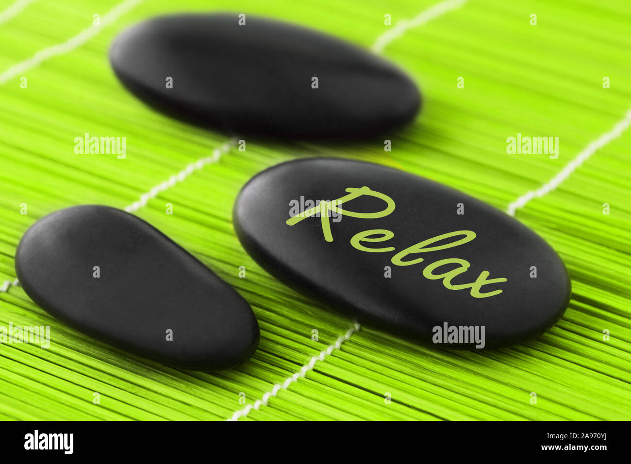 Wellness - Hot stones - Relax Stock Photo - Alamy