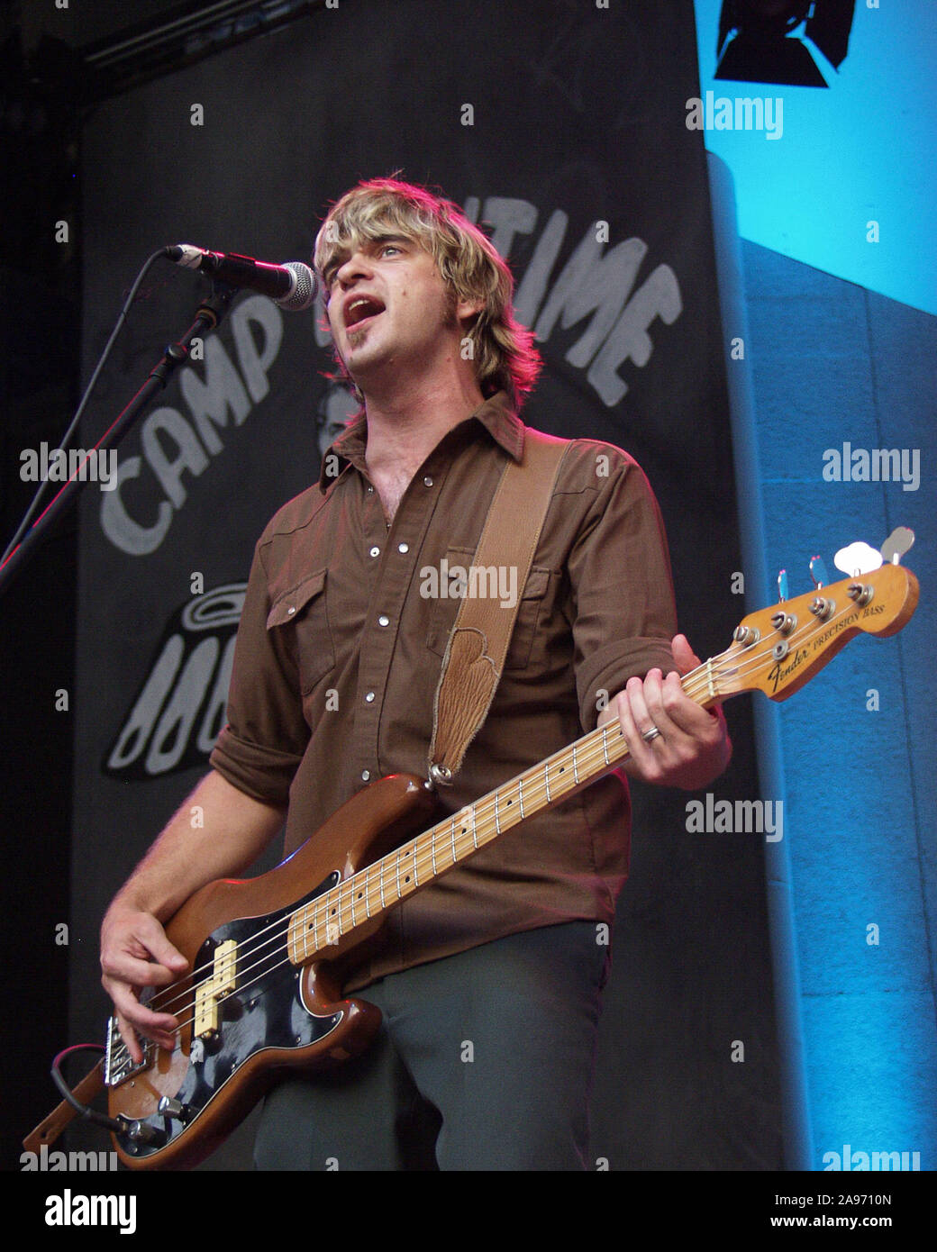 AUGUST 4: Greg Lee of Supermatic performs at Chastain Park Amphitheatre ...