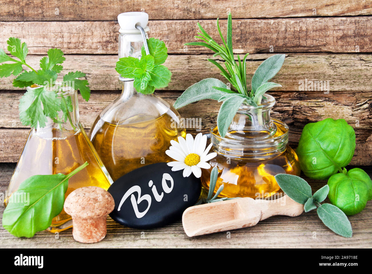 Herbage and oil Stock Photo - Alamy