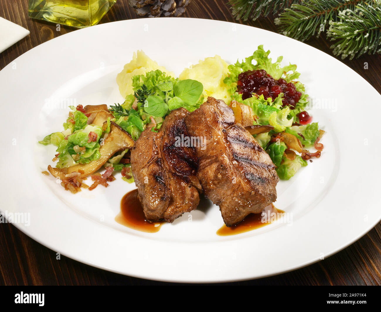 Boar steak hi-res stock photography and images - Alamy