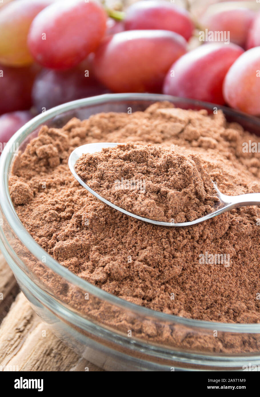 Grape seed powder Stock Photo - Alamy