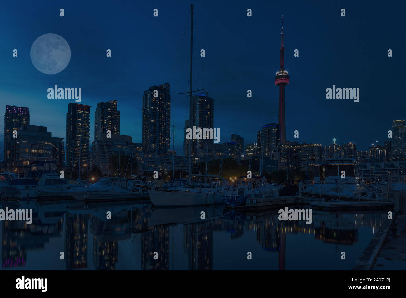 Toronto skyline nacht hi-res stock photography and images - Alamy