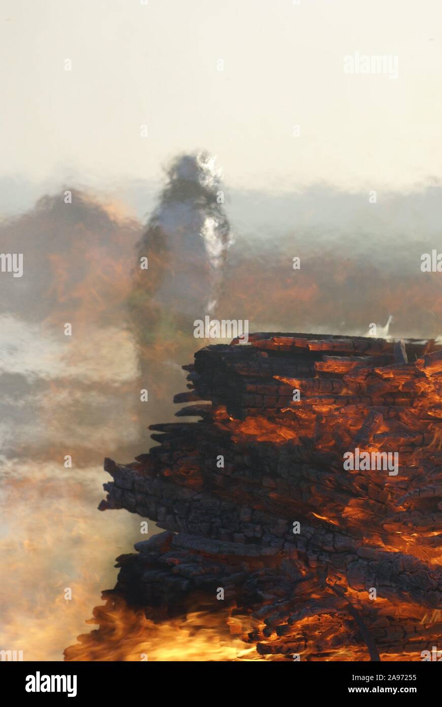 farm fire, rural fire Stock Photo - Alamy