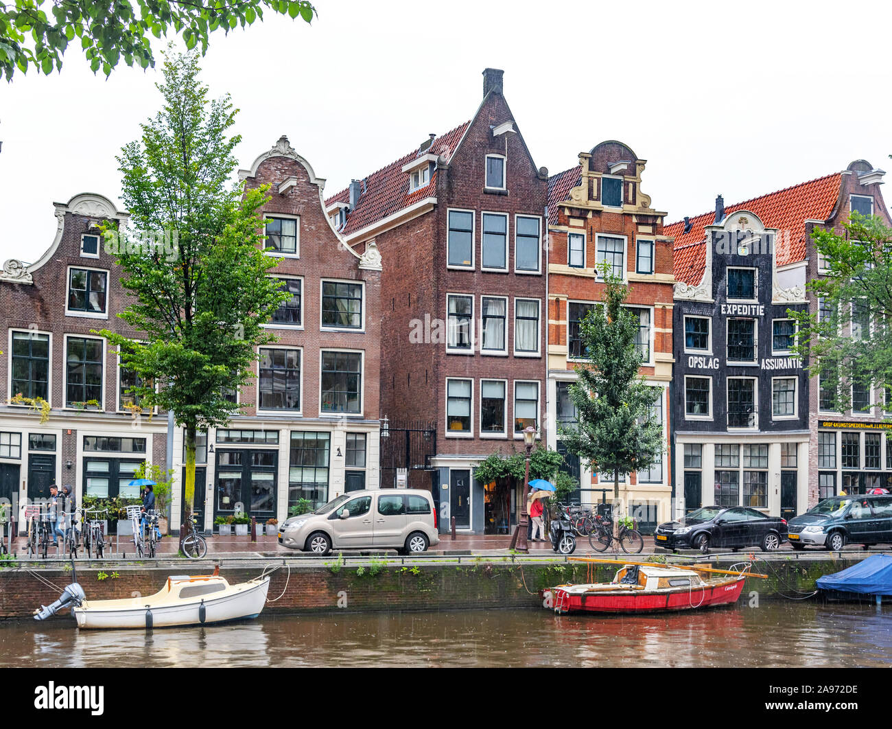 Amsterdam water channel Stock Photo - Alamy
