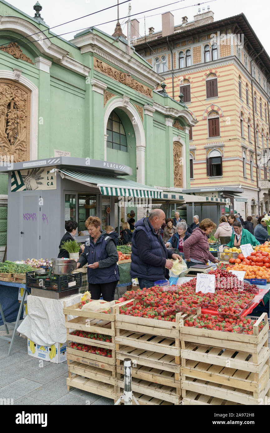 Rijeka Market, Croatia Stock Photo - Alamy