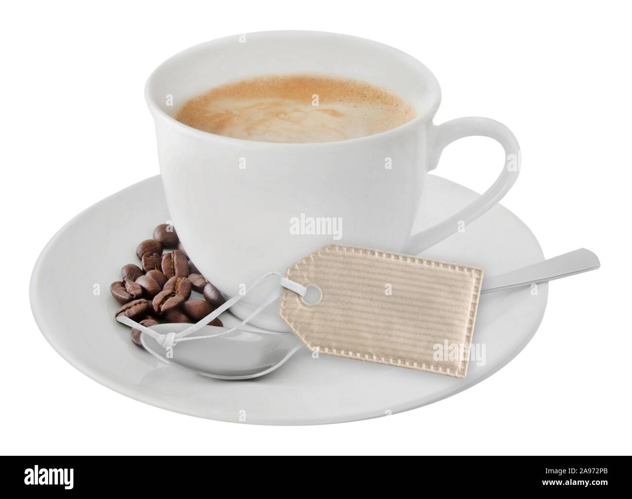 Coffee beans card Cut Out Stock Images & Pictures - Alamy