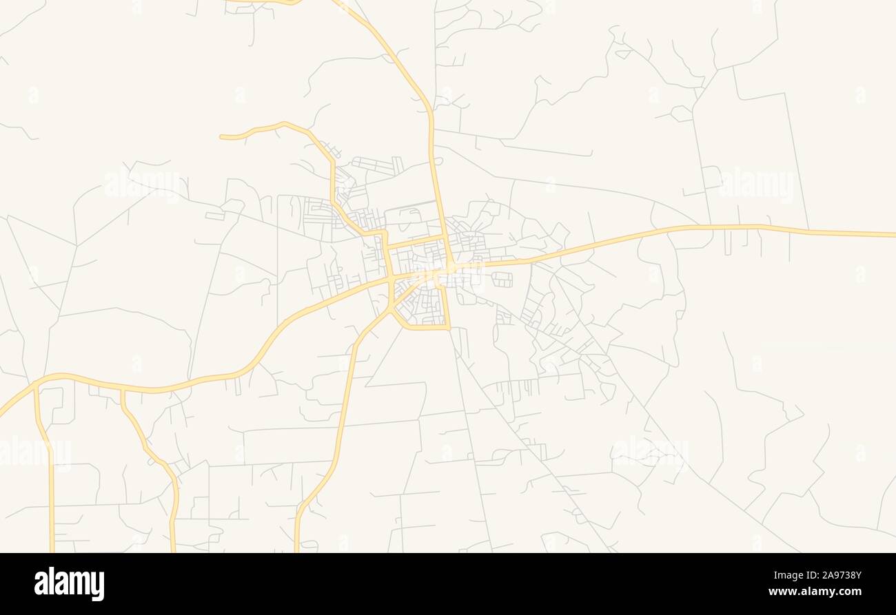 Printable street map of Tarhuna, Libya. Map template for business use ...