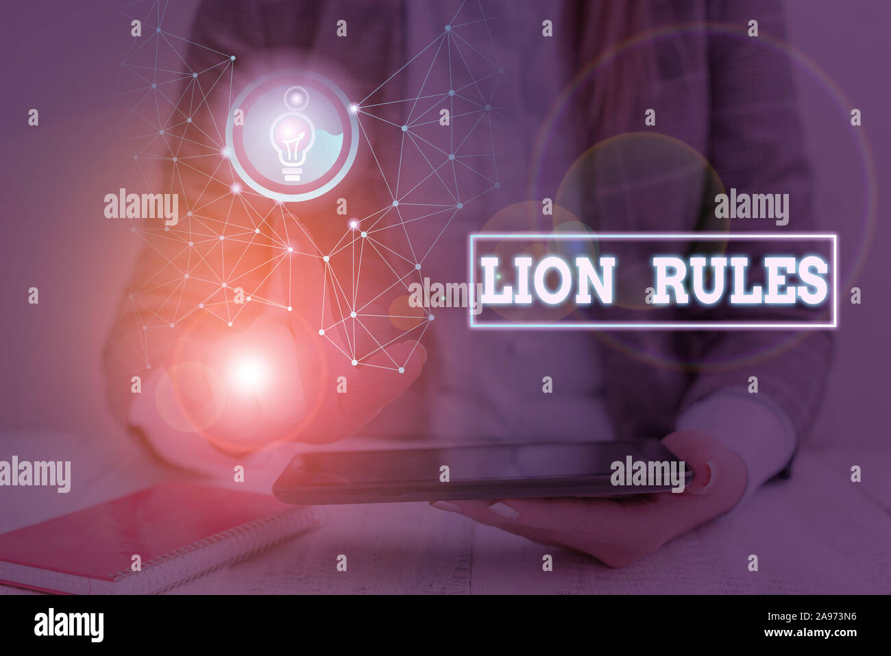 Word writing text Lion Rules. Business photo showcasing epitome of ...