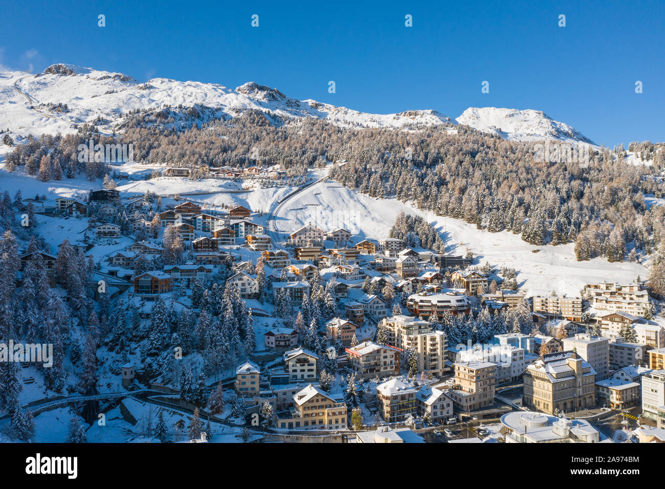 Swiss alps village landscape hi-res stock photography and images - Alamy