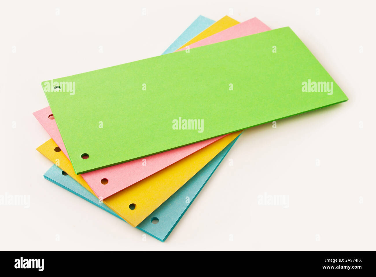 Separator sheets against white background Stock Photo - Alamy
