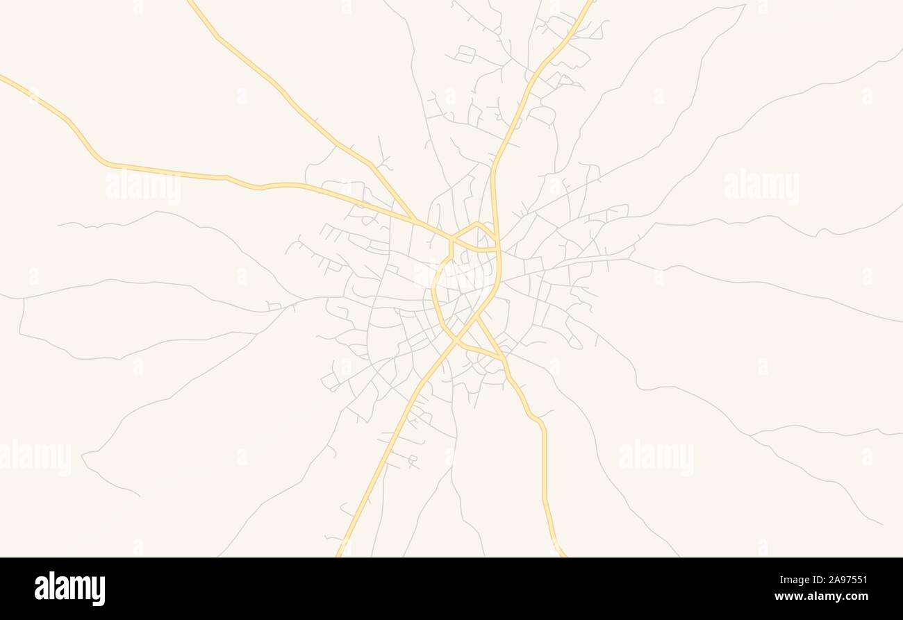 Printable street map of Ugep, Nigeria. Map template for business use ...